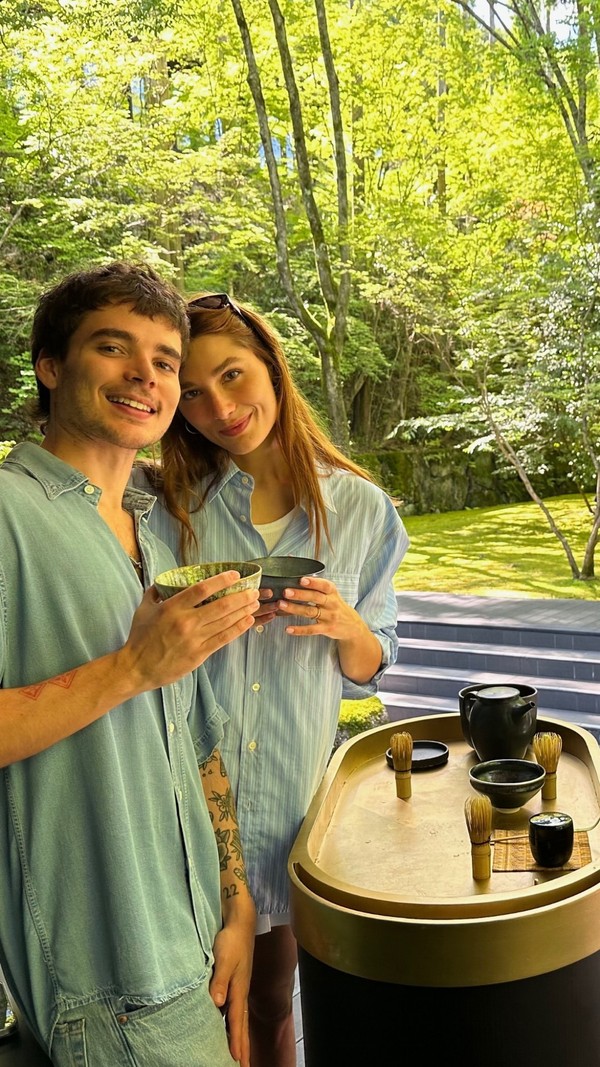 Sasha Meneghel e João Lucas aproveitam passeio por Kyoto