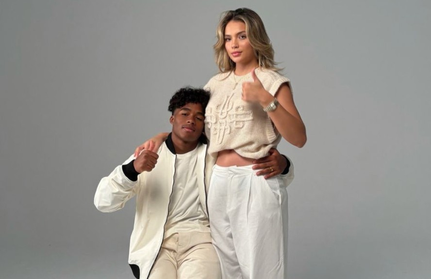 Endrick e Gabriely Miranda combinam looks em novo ensaio