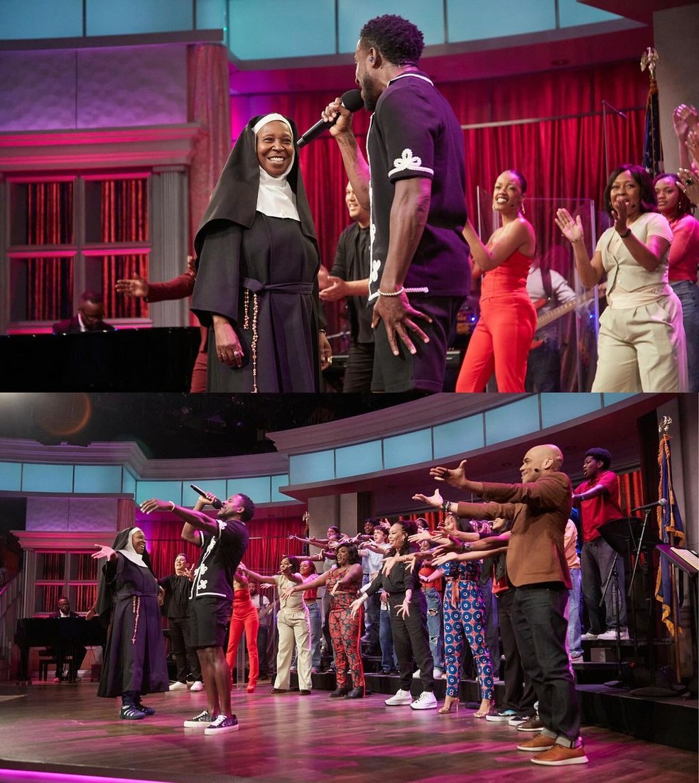 Whoopi Goldberg reúne elenco de 'Mudança de Hábito' para celebrar 30 ...