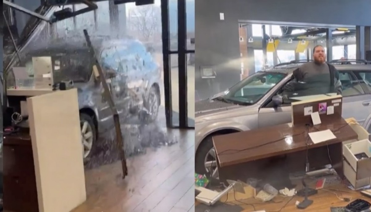Homem invade concessionária e quebra tudo após comprar carro com ...