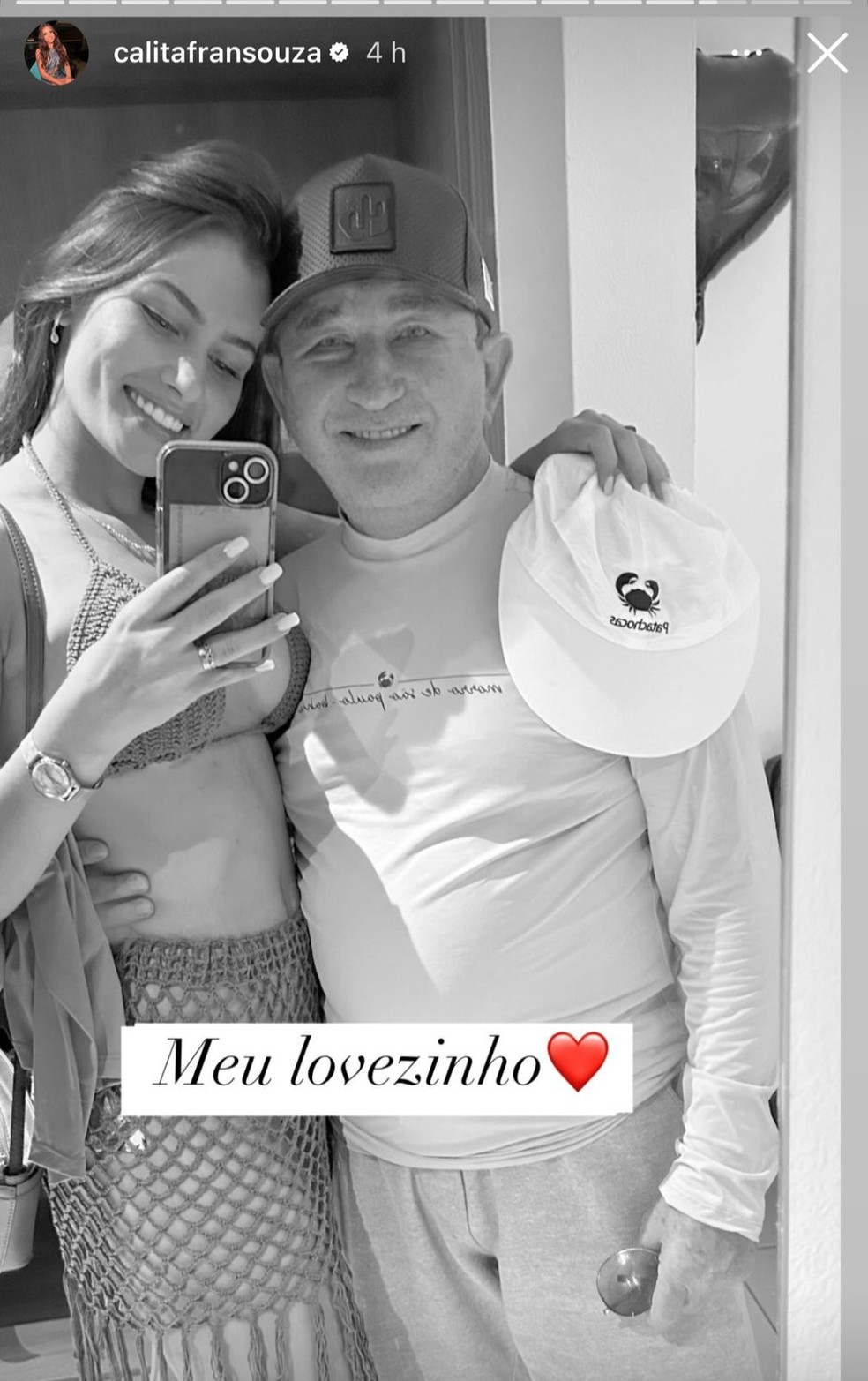 Calita Franciele desmente boatos de gravidez após casamento com Amado ...