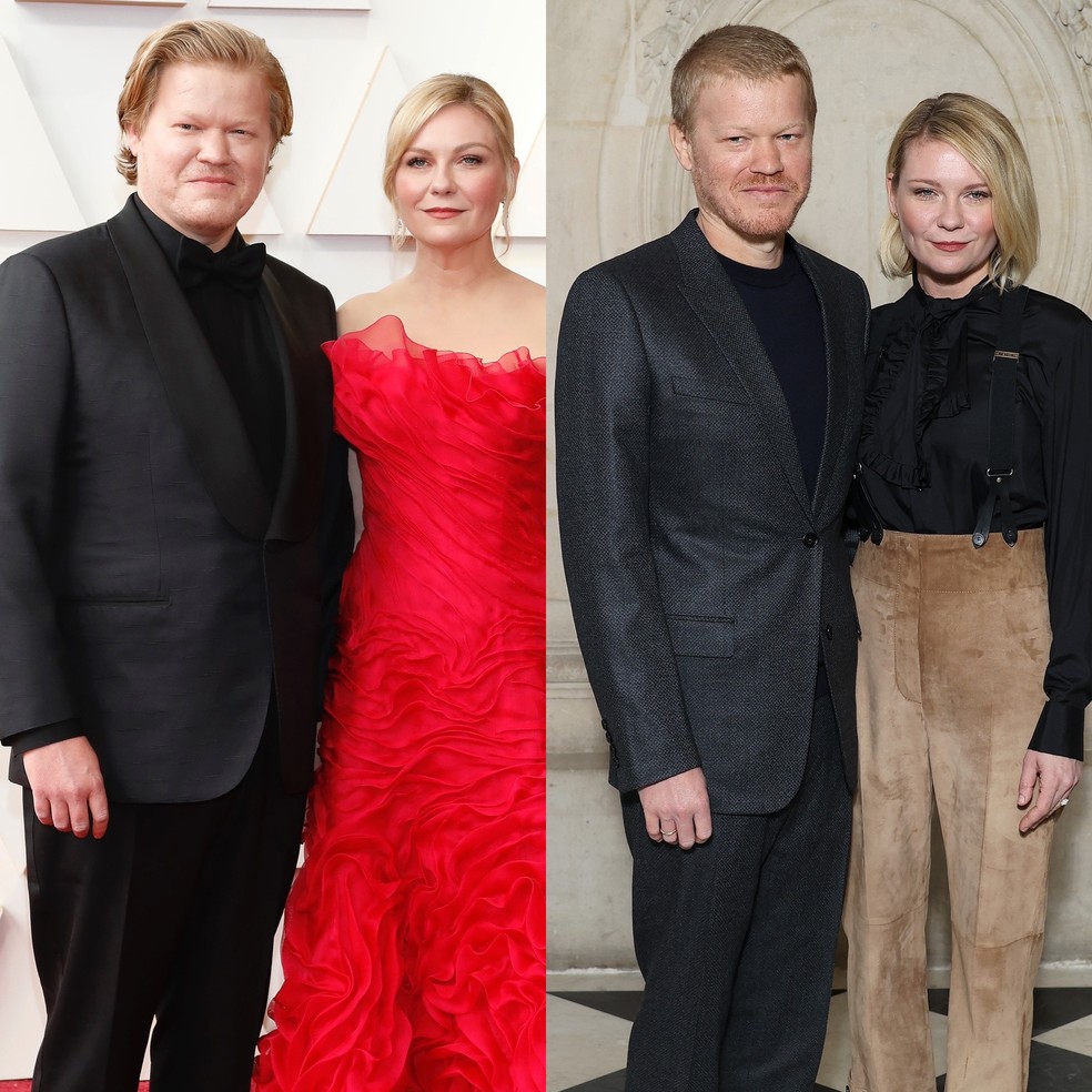 Kirsten Dunst faz rara aparição com o marido Jesse Plemons na semana de ...