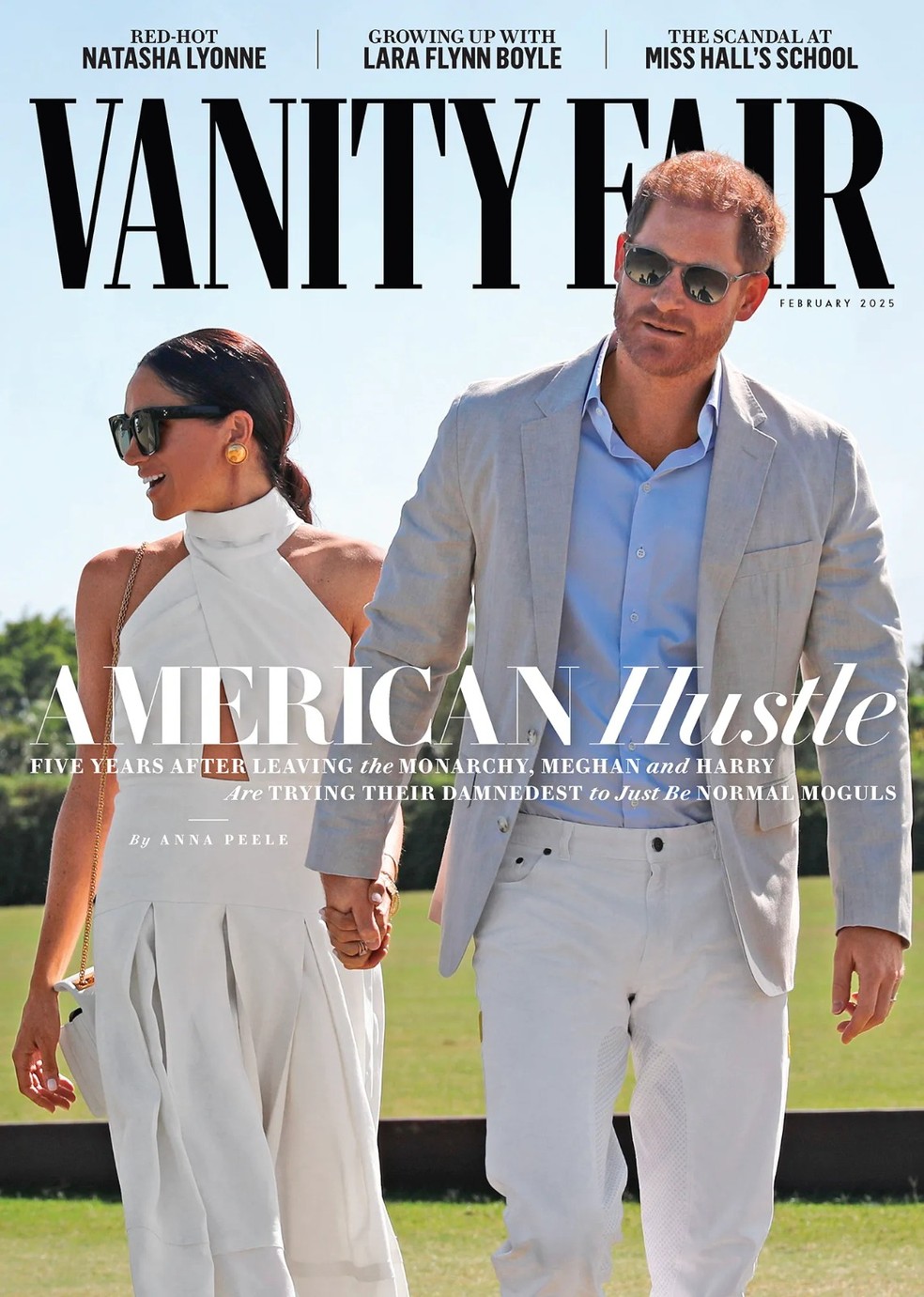 Meghan Markle e príncipe William estampam capa da Vanity Fair