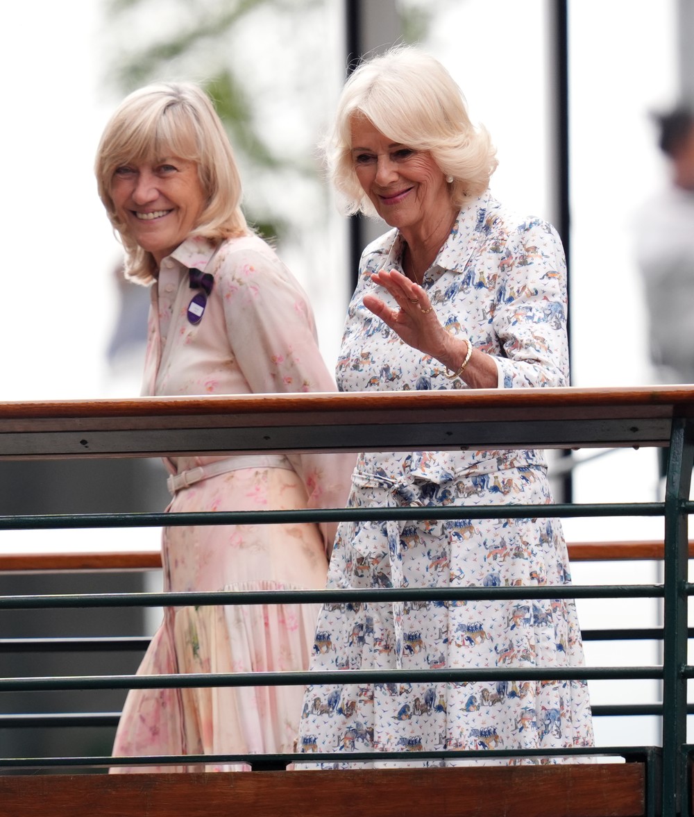 Rainha Camilla prestigia 10º dia do Torneio de Wimbledon