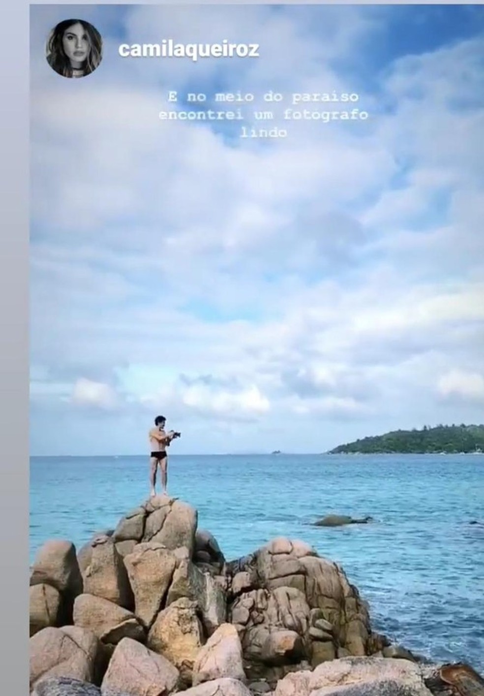 Klebber Toledo e Camila Queiroz curtem lua de mel em Seychelles: 'Que dia'