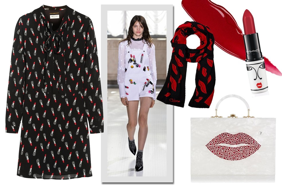 Batom vermelho inspira de roupas a acessórios divertidos