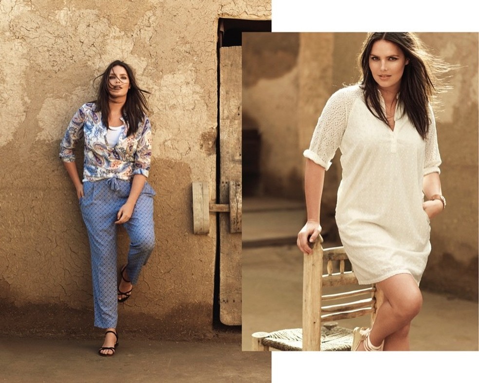 Plus Size Candice Huffine mostra suas curvas na campanha da Violeta