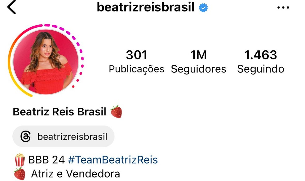 Beatriz Reis Brasil é A Primeira Pipoca Do Bbb24 A Alcançar Um Milhão