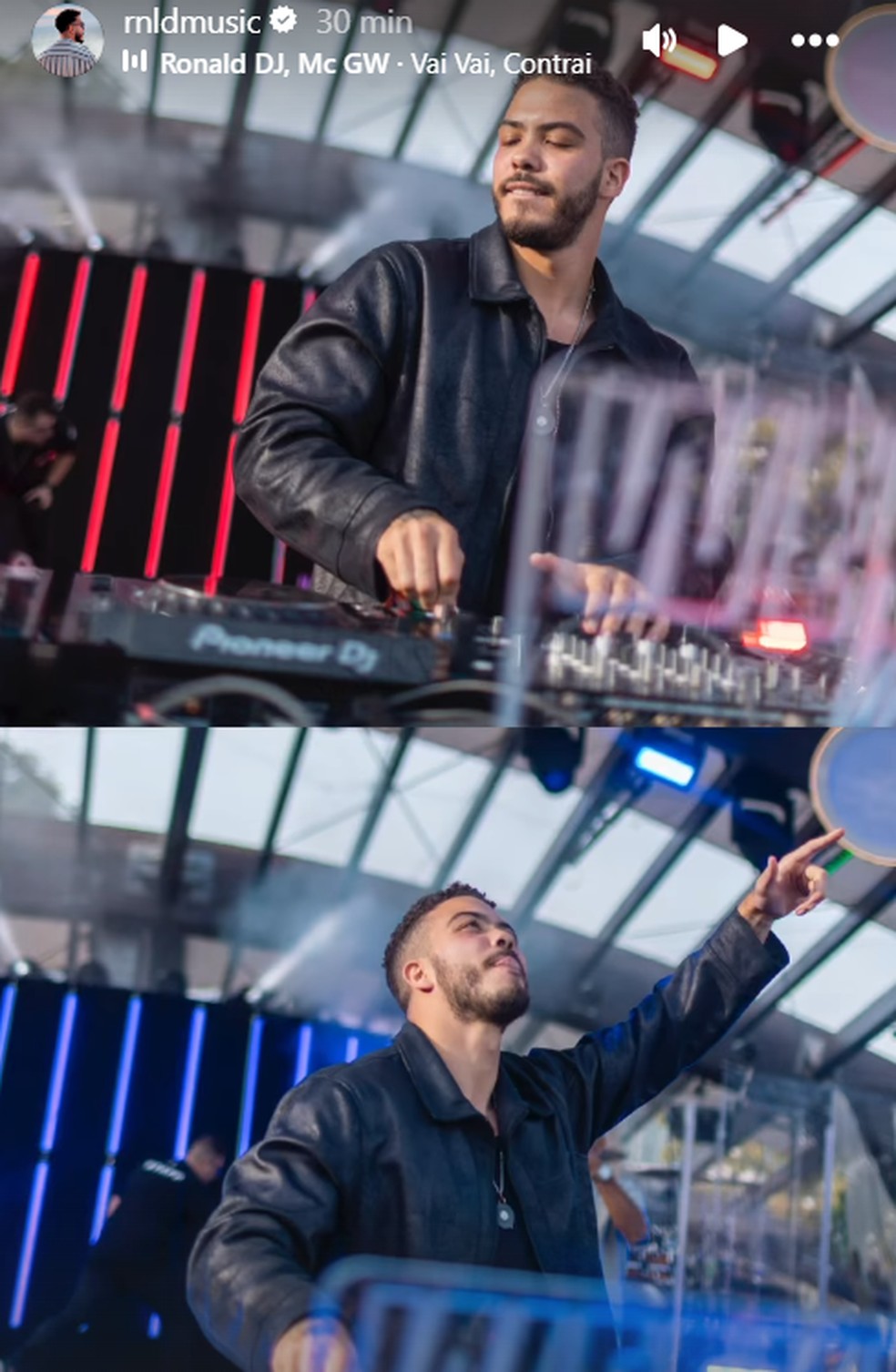 Ronald leva fãs à loucura ao surgir em show de Wesley Safadão em Ibiza