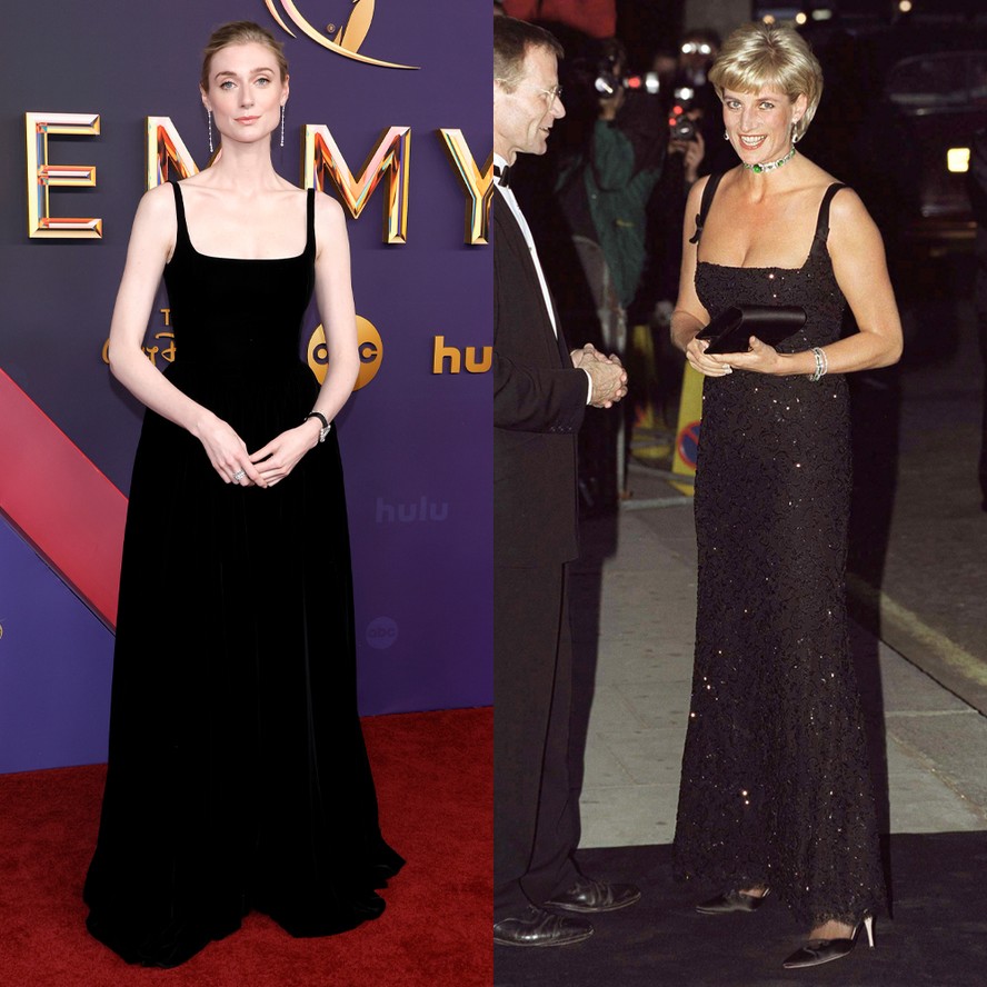 Elizabeth Debicki, de 'The Crown', faz referência ao estilo da princesa ...