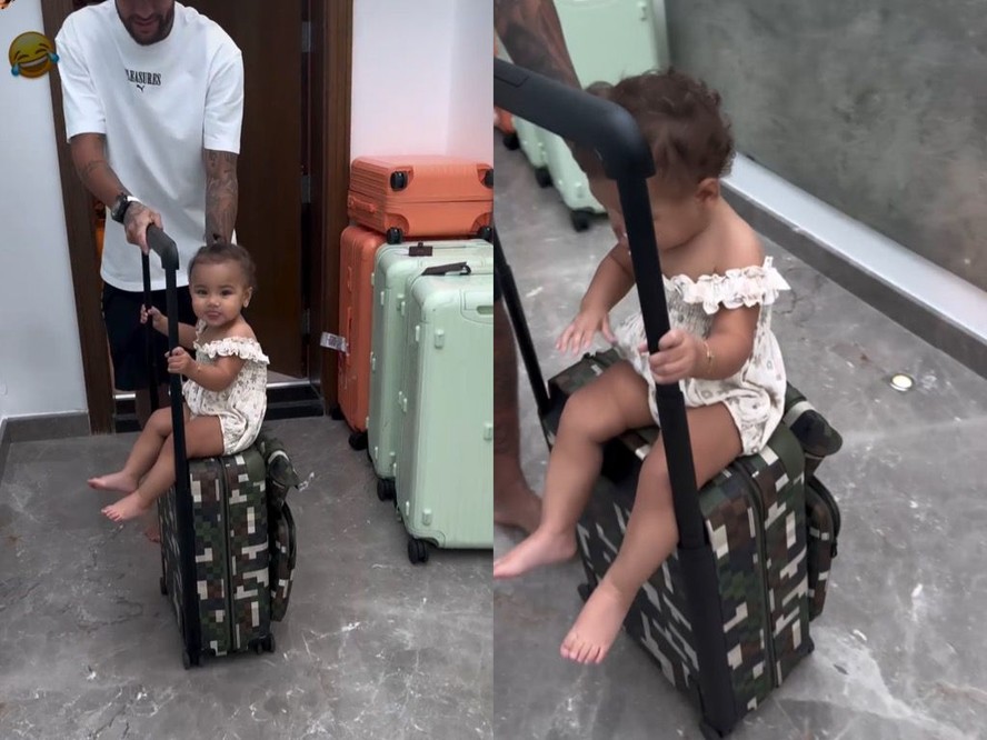 Bruna Biancardi exibe momento divertido de Neymar com Mavie