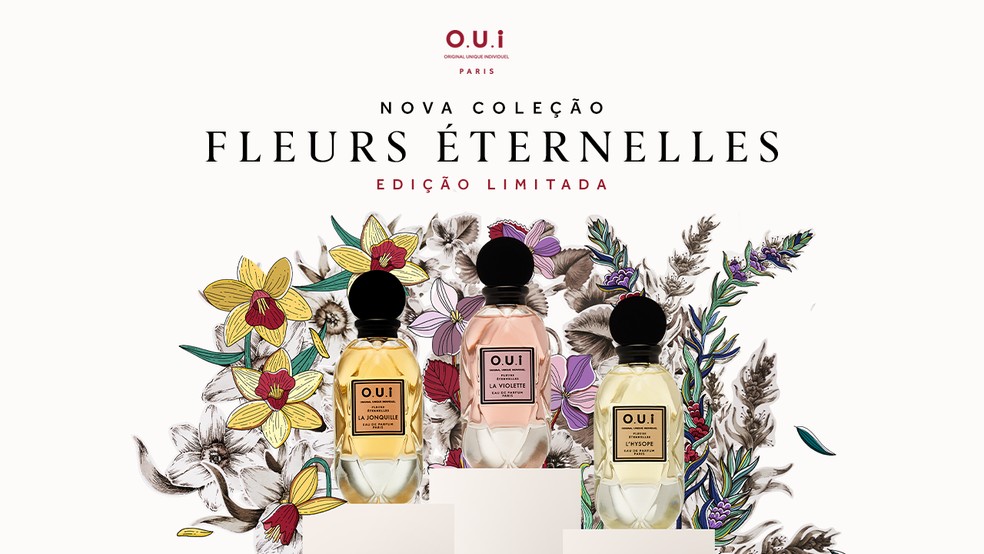 O.U.i Paris resgata clássicos da alta perfumaria com coleção Fleurs ...
