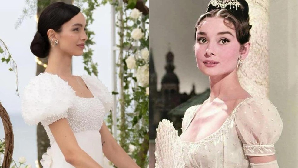 Modelo Luma Grothe se inspira em vestido de Audrey Hepburn para ...