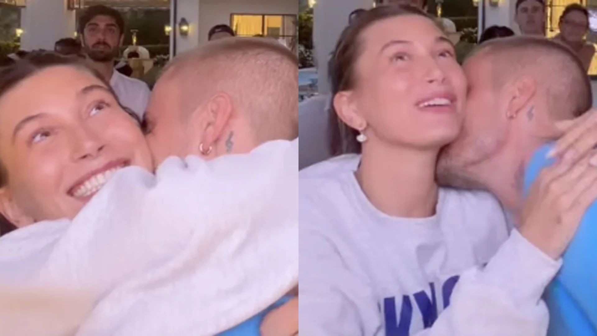 Hailey e Justin Bieber celebram título histórico do Knicks com beijos ...