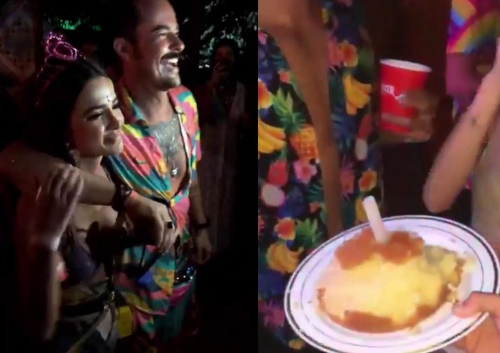 Manu Gavassi e Paulinho Vilhena fazem festa conjunta em Fernando de Noronha