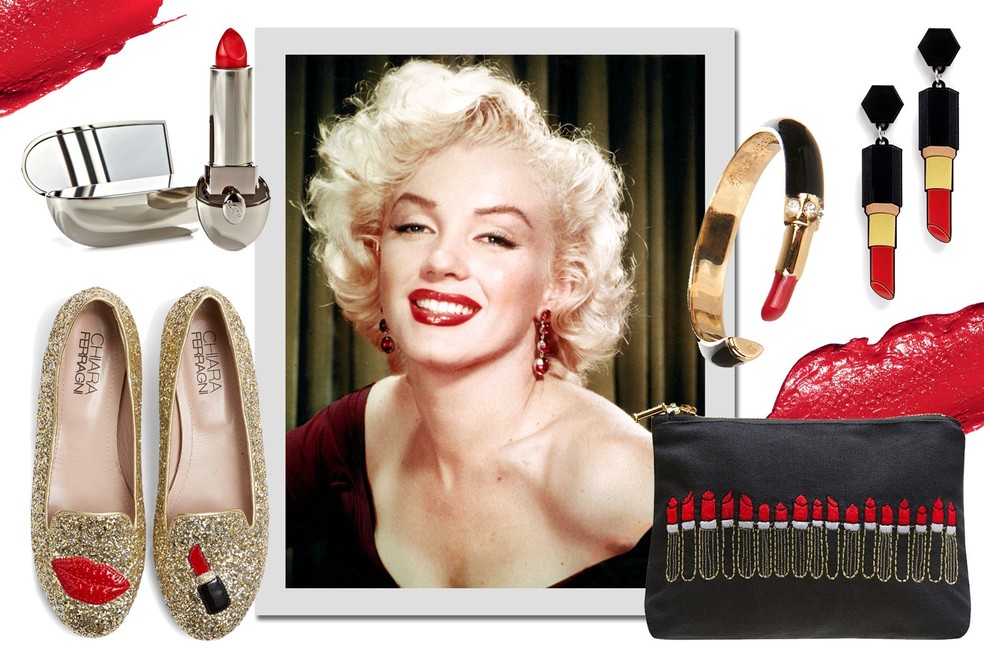 Batom vermelho inspira de roupas a acessórios divertidos