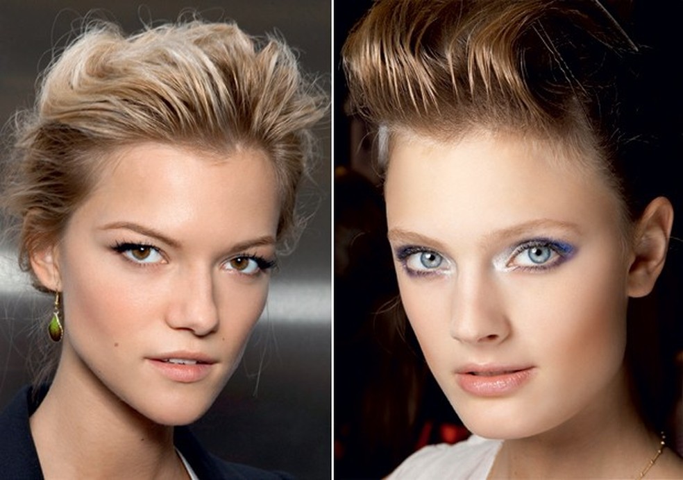 Batalha de penteados: topete vs. coque colado