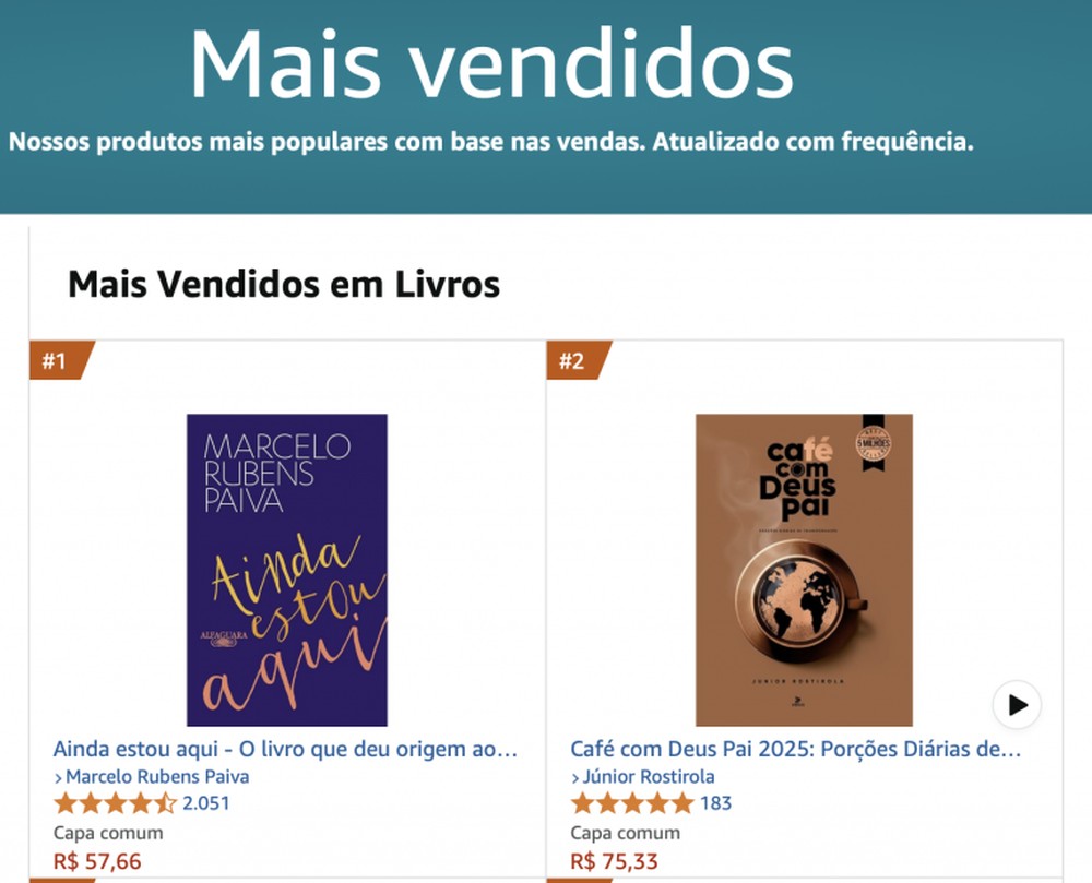 Livro que inspirou o filme 'Ainda Estou Aqui' conquista 1º lugar na lista de mais vendidos