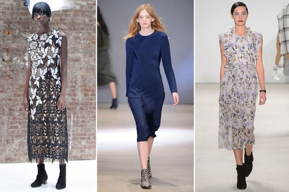 Grunge light: peças delicadas se juntam aos tênis e botinhas na NYFW