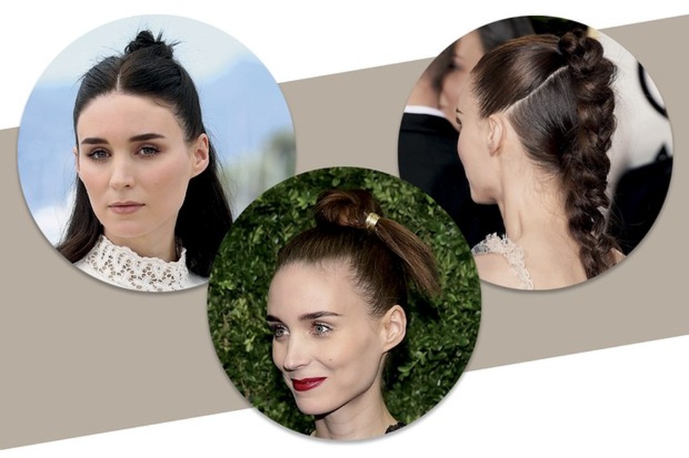 Aprenda com Rooney Mara a deixar um penteado simples com muita ...
