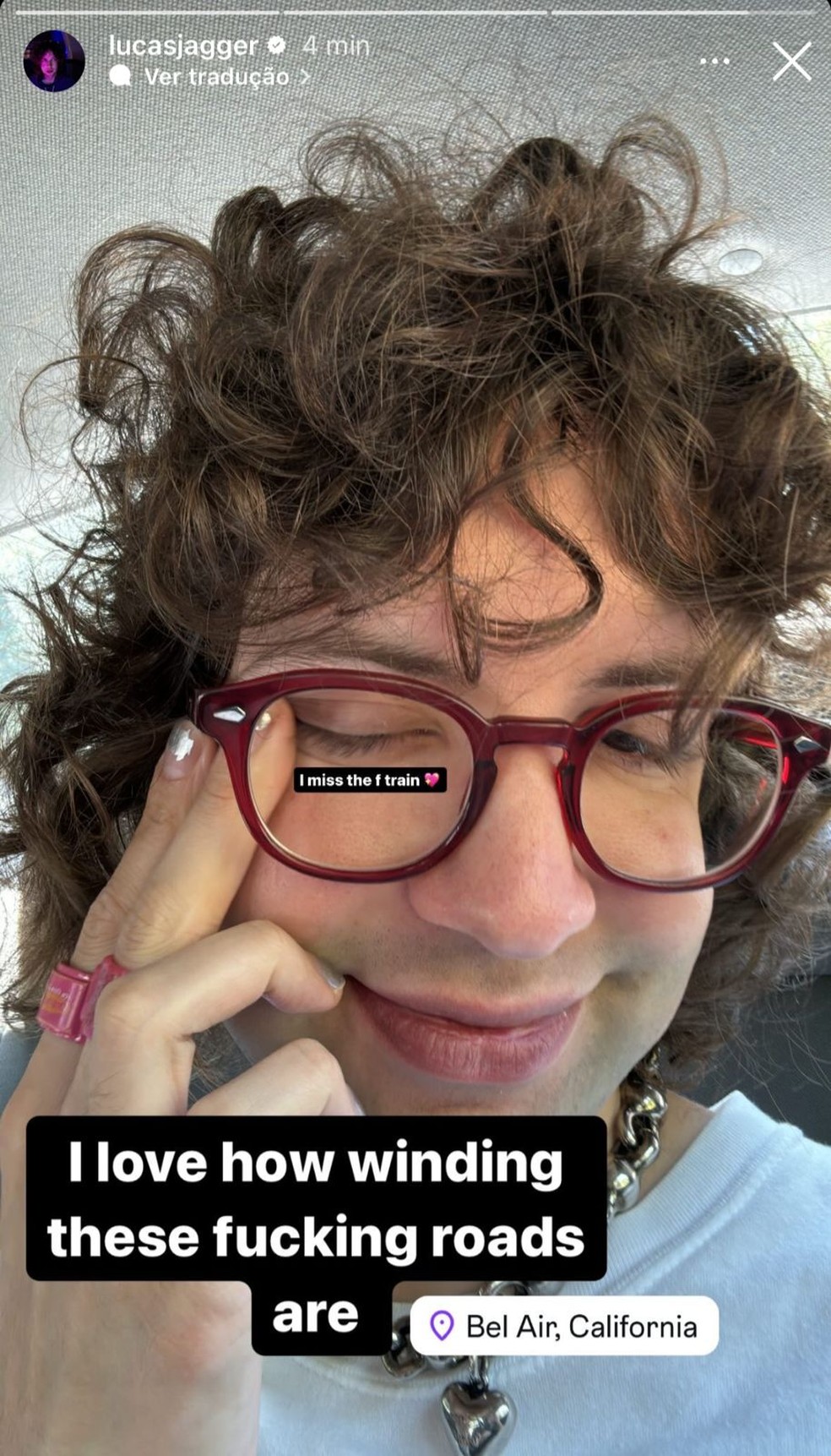Lucas Jagger posa cheio de estilo na Califórnia
