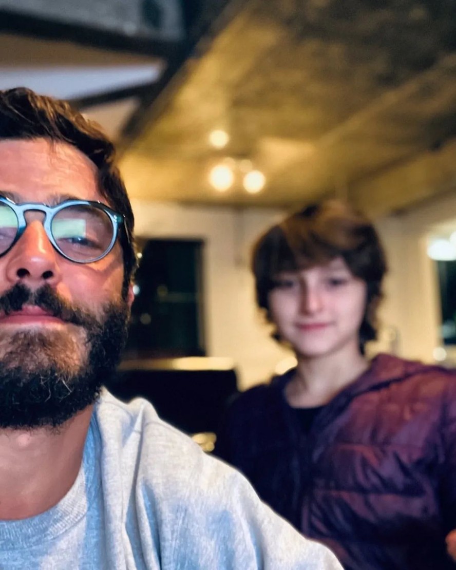 Thiago Rodrigues posta homenagem de aniversário para o filho Gabriel ...