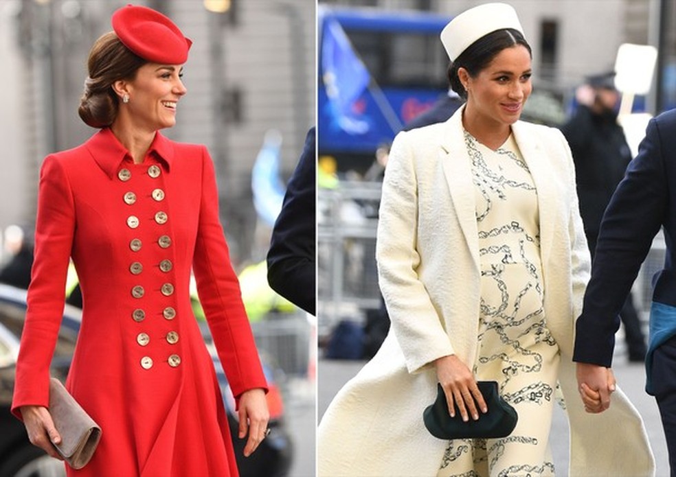 Meghan Markle e Kate Middleton celebram o Commonwealth Day