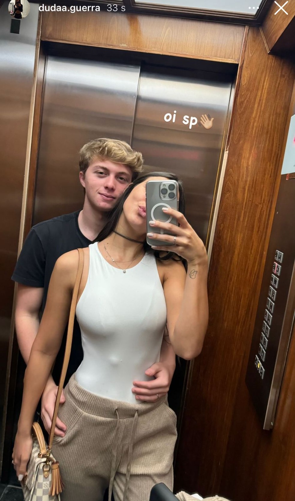 Duda Guerra e Benício desembarcam em São Paulo