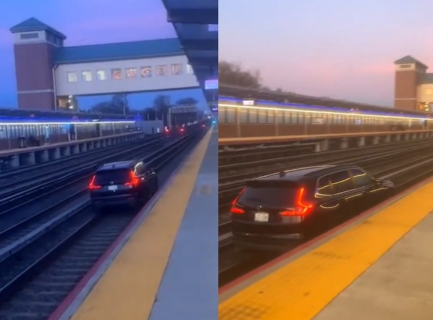 Homem bêbado é preso após dirigir pelos trilhos da ferrovia de Long Island
