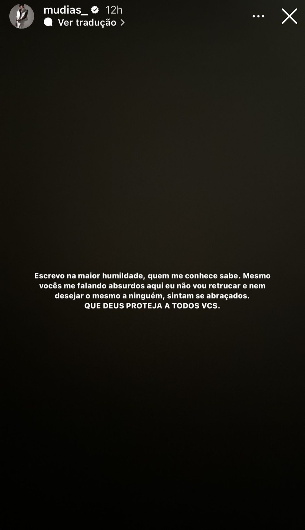 Após comentar foto de Bruna Biancardi, Murilo Dias responde ataques da web