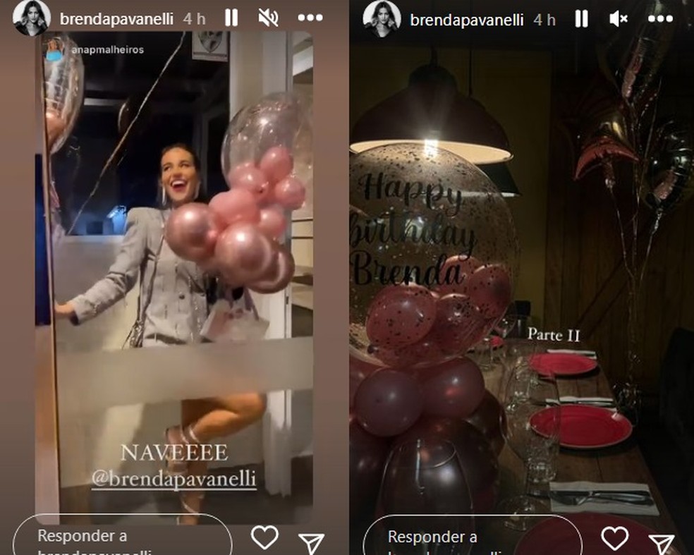 Brenda Pavanelli celebra aniversário de 26 anos