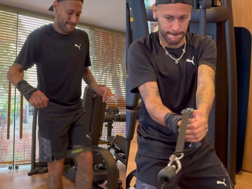Neymar Jr. exibe rotina de treinos intensos