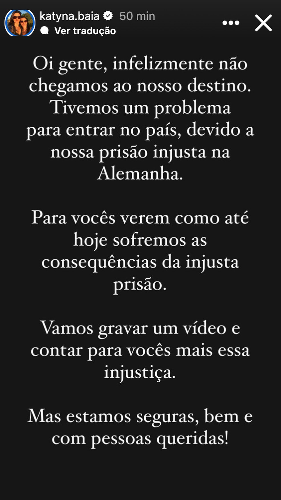Presas injustamente na Alemanha, Kátyna Baía e Jeanne Paolini não ...