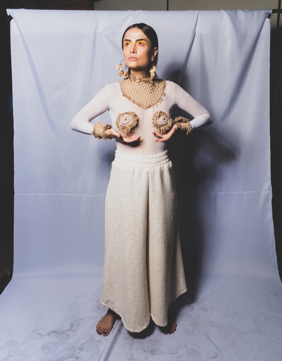 Maria Casadevall desfila para a Nalimo durante a Casa de Criadores