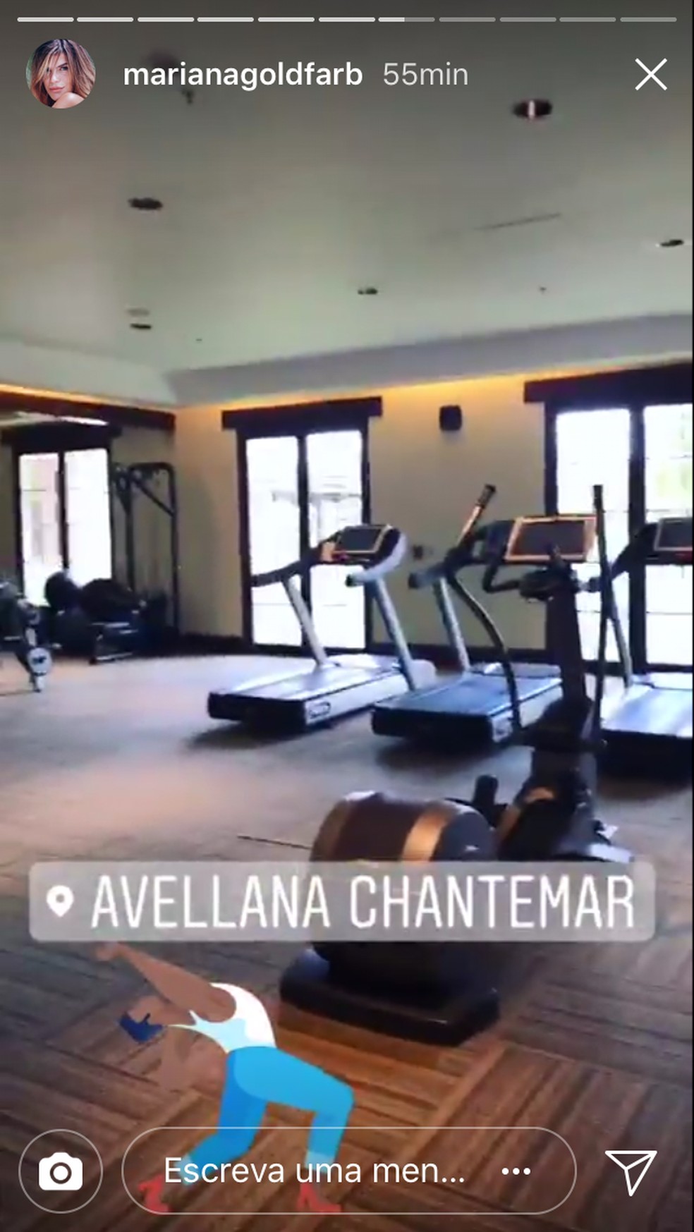 Mari Goldfarb mantém a rotina fitness até na Costa Rica: 'malhando para ...