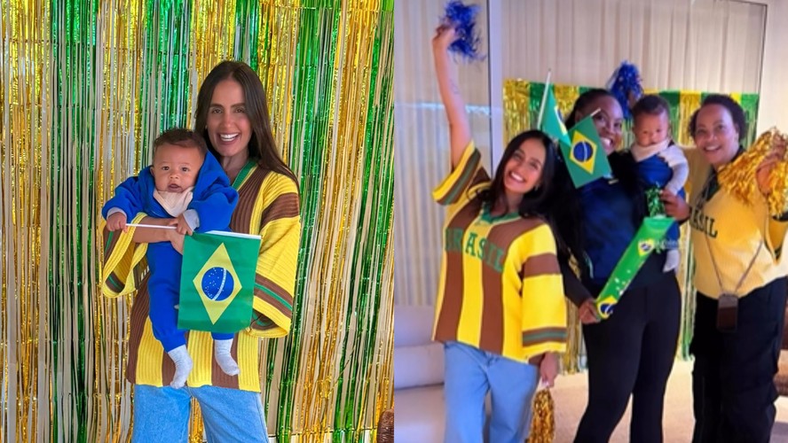 Primeira Copa de Bento! Carol Peixinho celebra estreia do Brasil ao ...