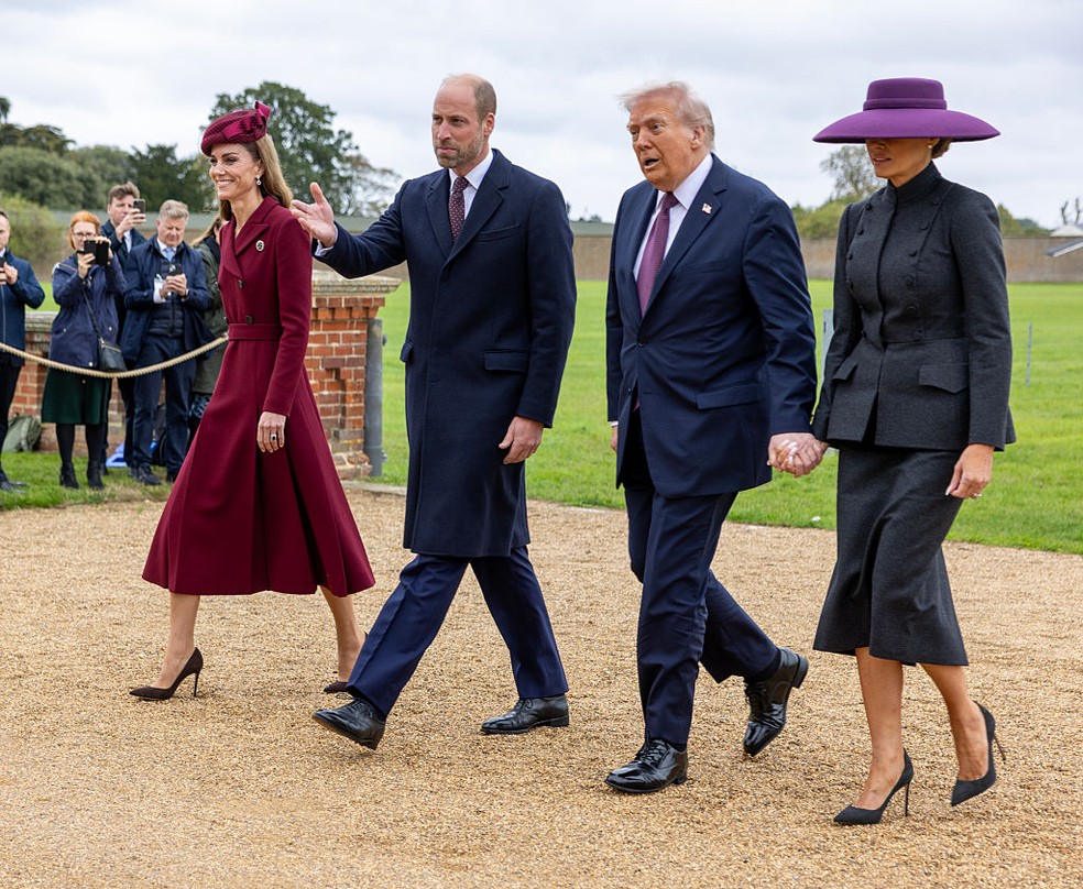 Rainha Camilla, Rei Charles, Donald Trump e Melania posam juntos antes ...