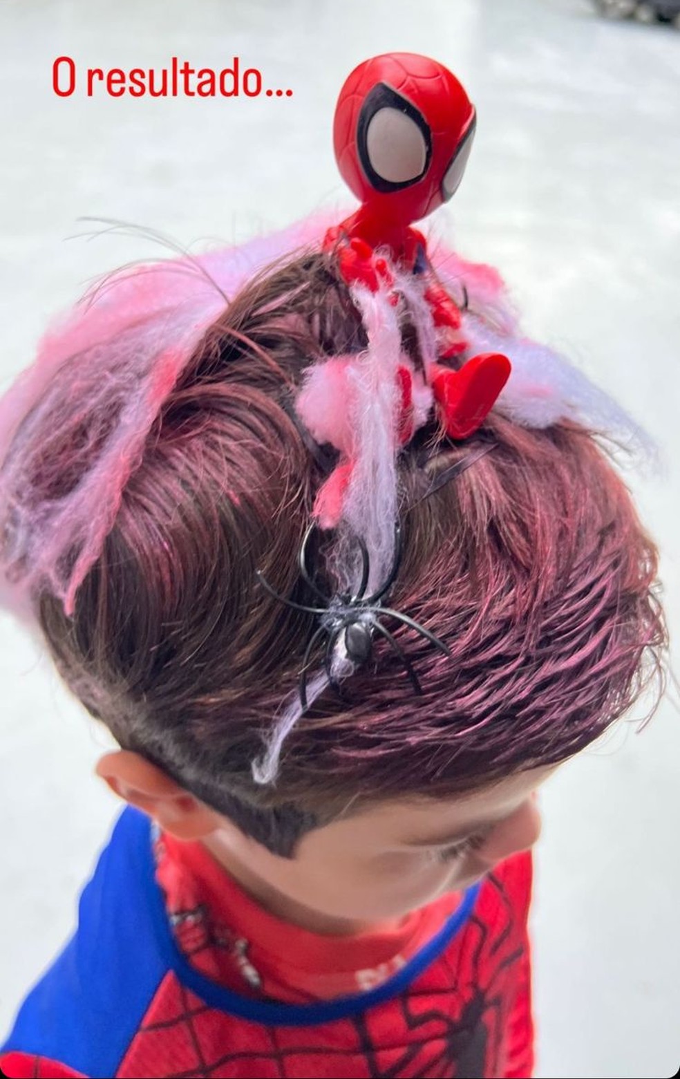 Sthefany Brito mostra penteado de homem-aranha do filho para o 'dia do ...