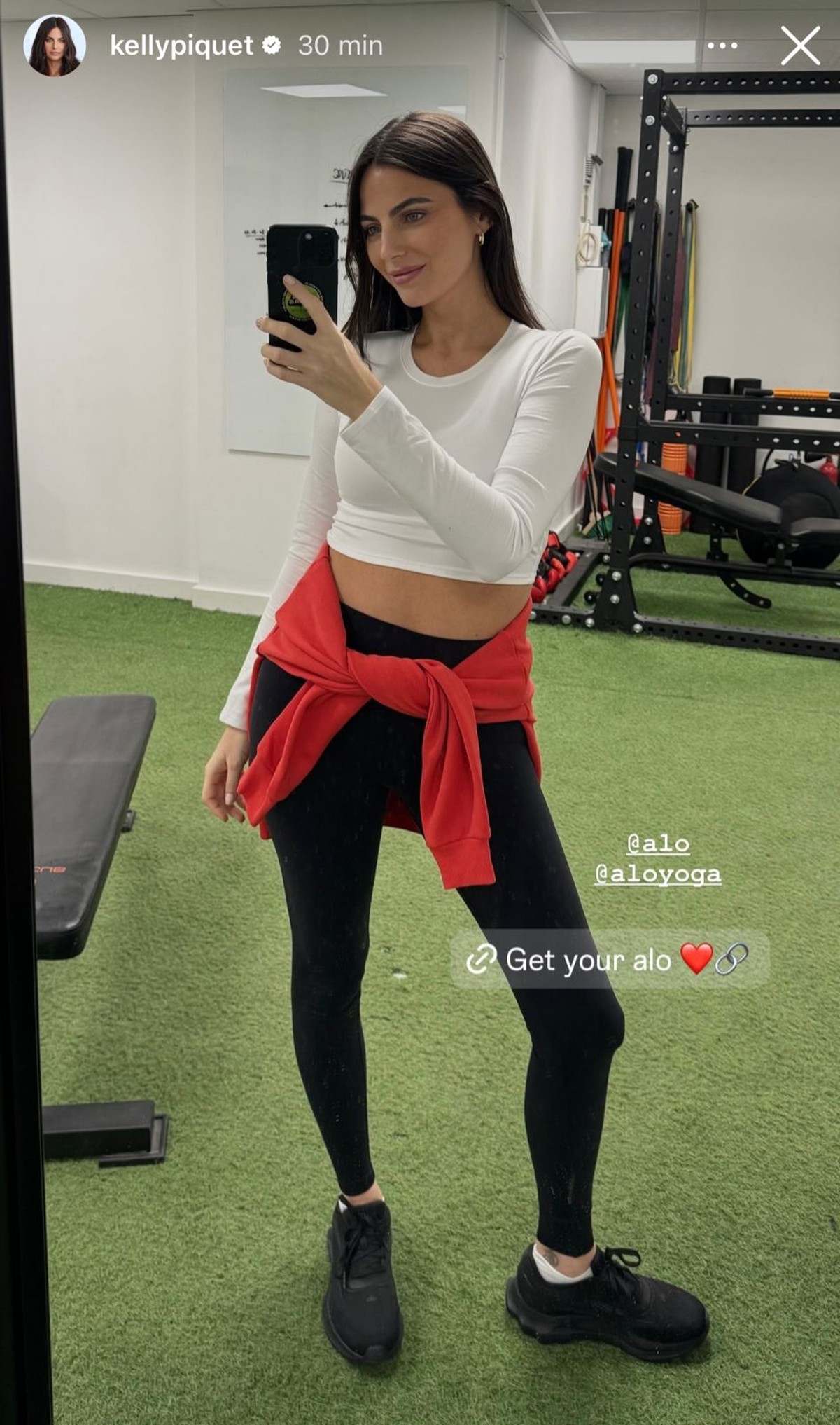 Grávida, Kelly Piquet segue com rotina fitness