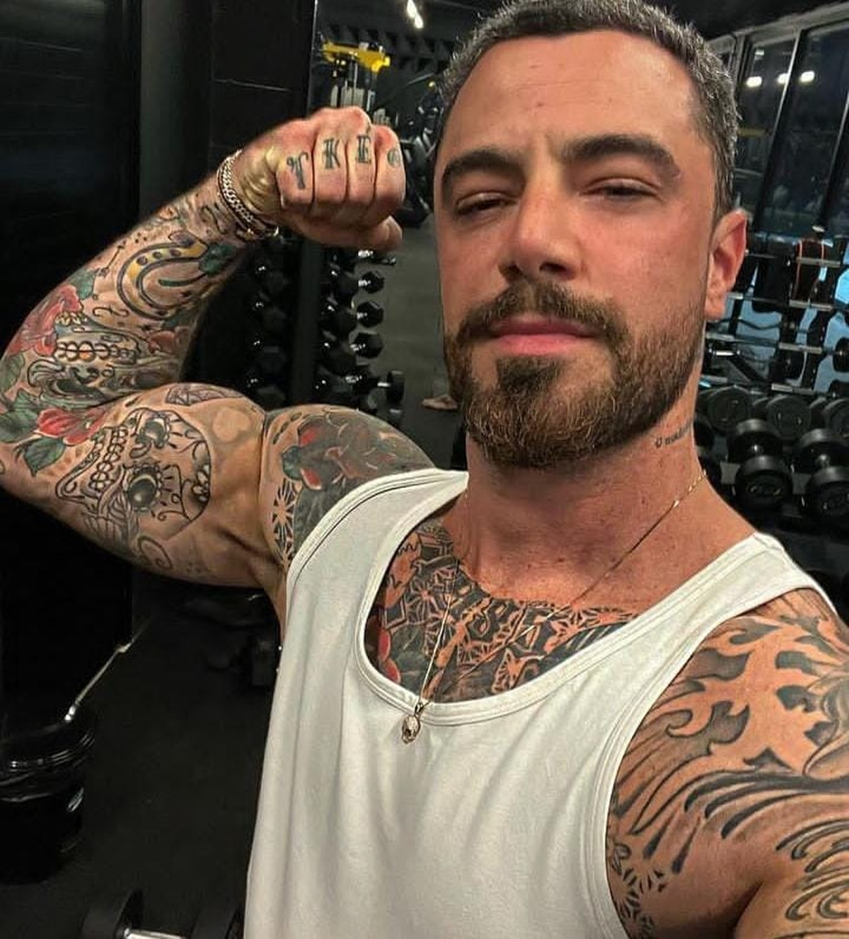 Felipe Titto finaliza o dia com treino intenso
