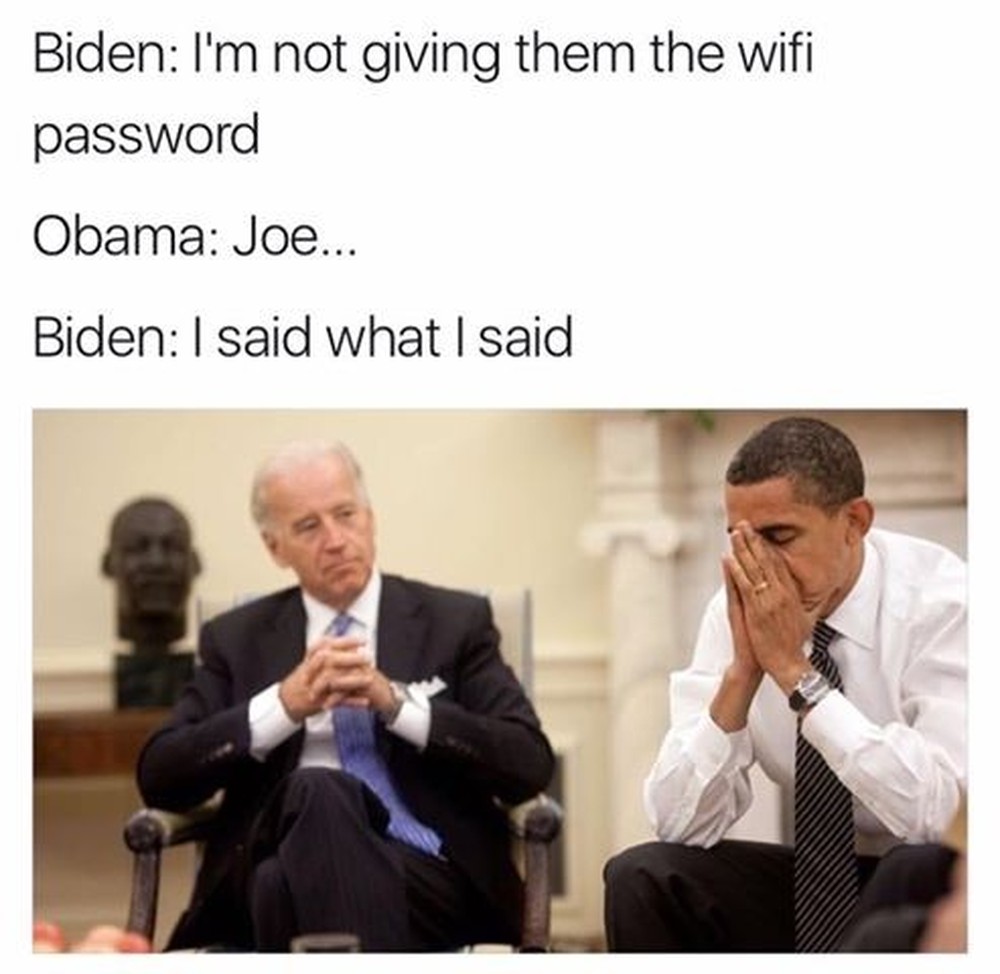 Após vitória de Trump, memes com revolta de Biden e Obama tomam conta ...