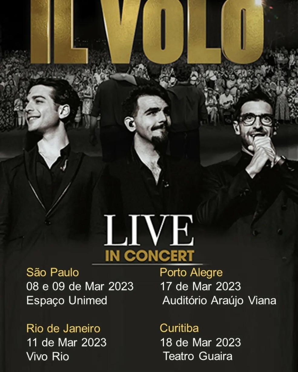 Il Volo anuncia turnê pelo Brasil em março de 2023