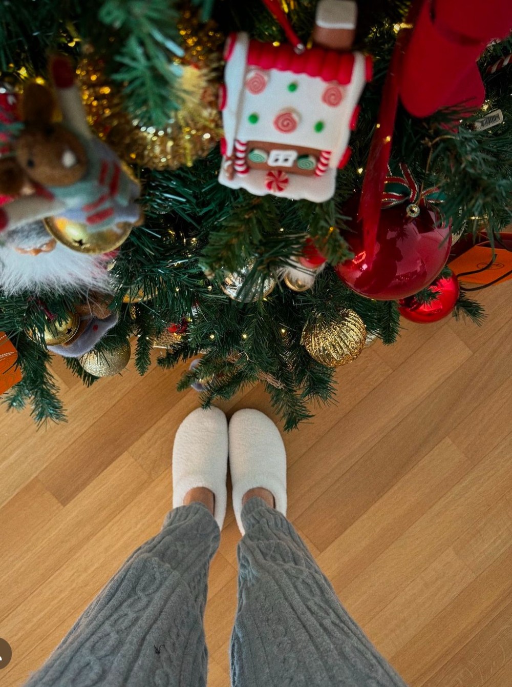 Kelly Piquet exibe decoração de Natal em sua casa