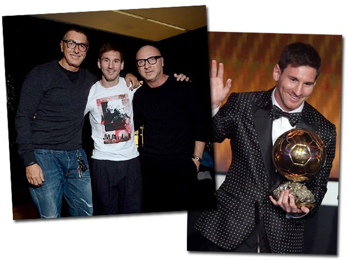 Messi ganha banho de loja de estilistas italianos da Dolce&Gabbana