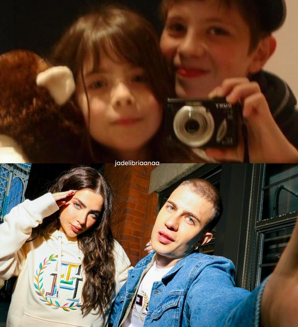 Jade Picon lembra foto antiga com irmão, Leo e se derrete: 'Amor ao quadrado'