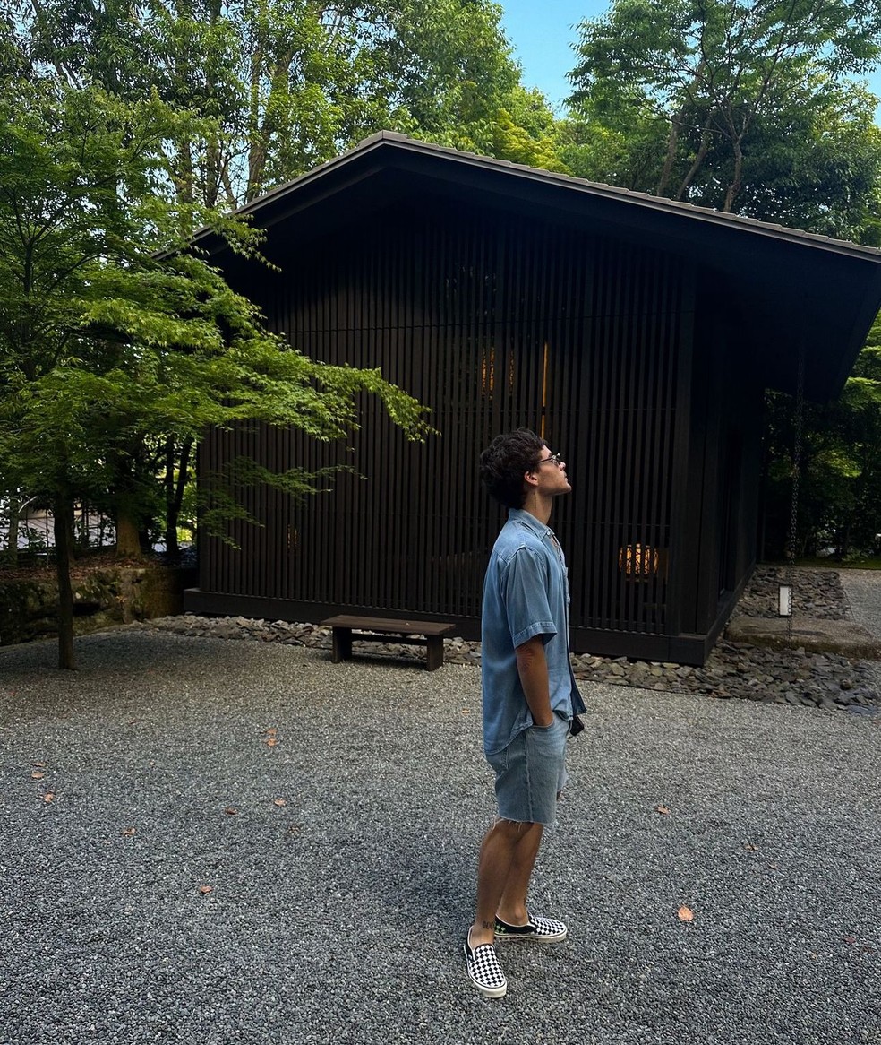 Sasha Meneghel e João Lucas aproveitam passeio por Kyoto