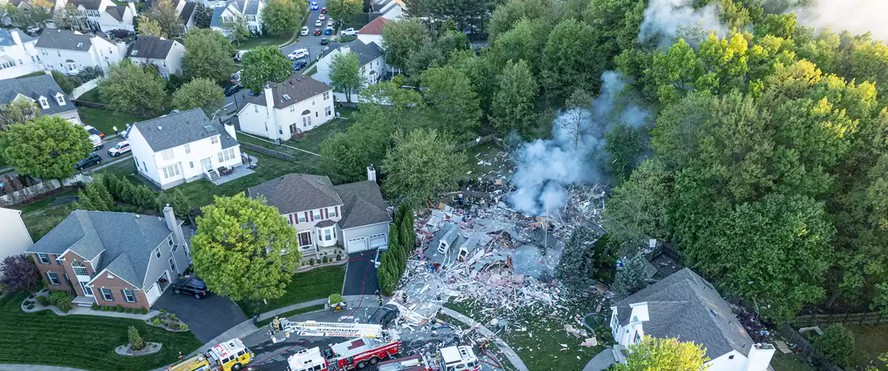 Casa explode e deixa um morto e um gravemente ferido nos EUA