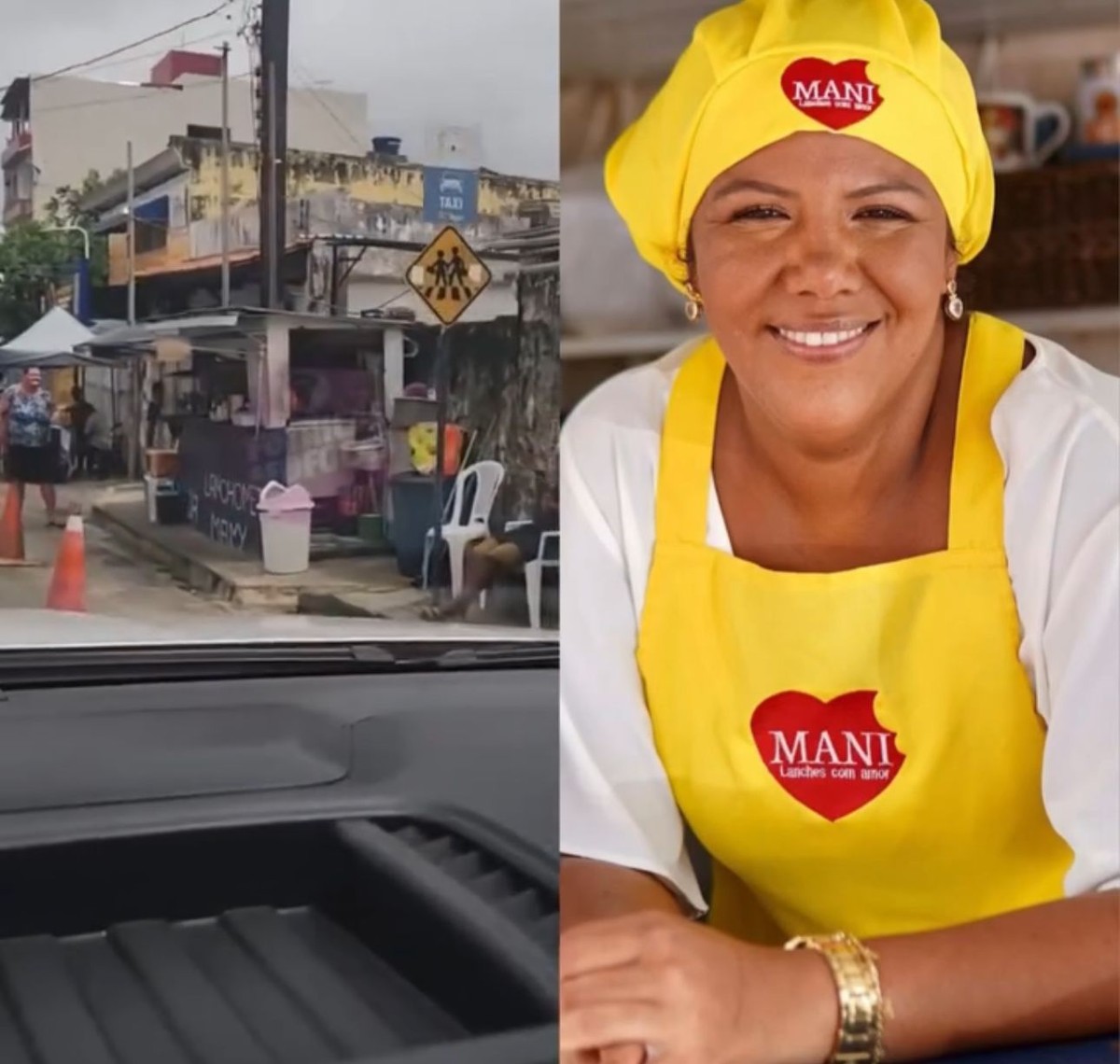 Internauta expõe Mani Reggo após ela postar em barraca de lanches