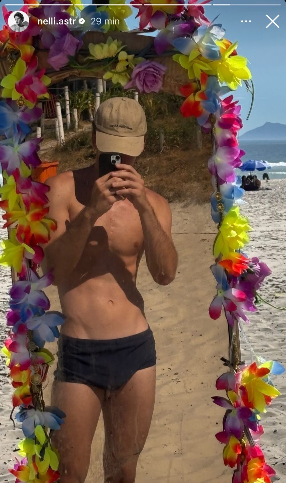 Pietro Antonelli Benício curte dia de praia