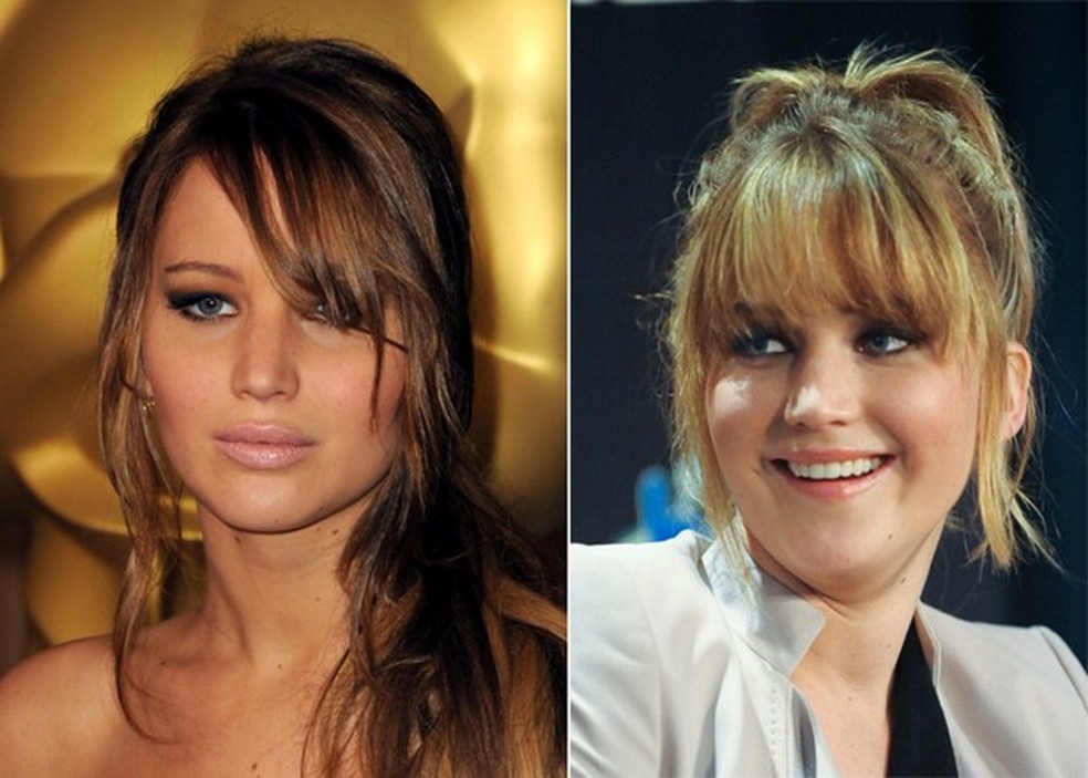 Antes e depois: Jennifer Lawrence exibe nova silhueta pré-Oscar